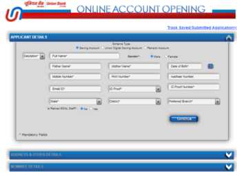 How to Open Union Bank Account Online With Zero Balance - Pradhan ...